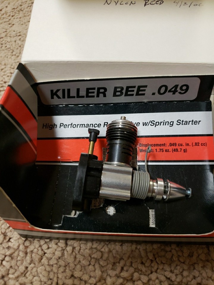 Cox .049 - COX engine - COX Killer Bee .049 With Spring Starter - NIB ...