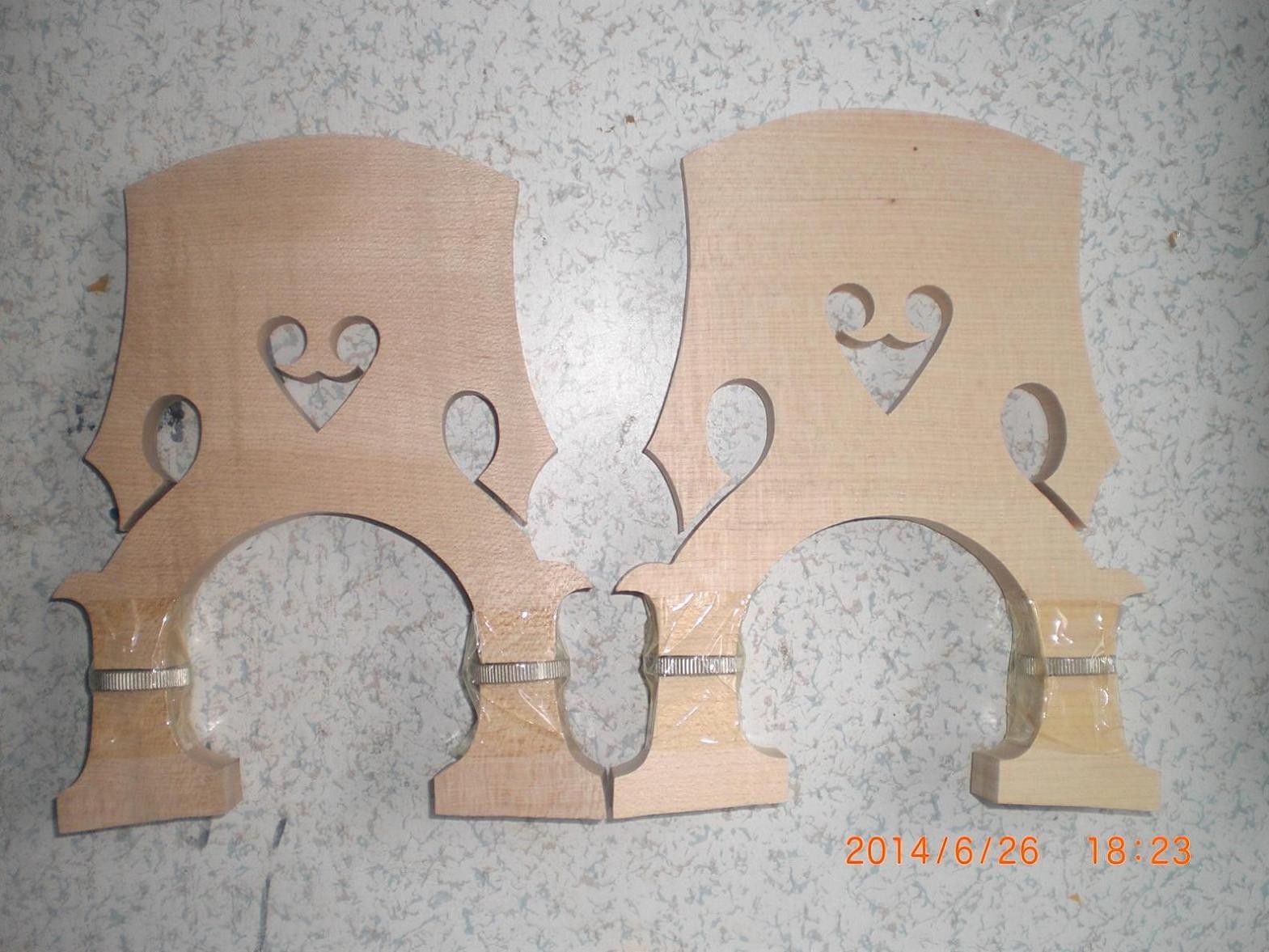 4 PCs Adjustable Double bass bridge 3/4 maple bridge bass parts | eBay