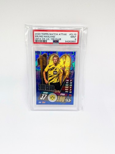 Match Attax Attack 2020-21 20-21 CL10 Erling Braut Haaland 100 Hundred ...