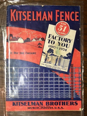 Kitselman Brother Fence & Gate Company 1954 Advertising Vintage ...