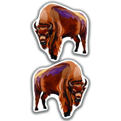 AMERICAN BISON DECAL Buffalo 2 Stickers Bogo Car Window Bumper 4x4 | eBay