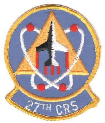 USAF Air Force Patch: 27th Component Repair Squadron (lt blue) - 3 1/2 ...