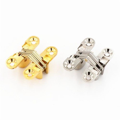 2pcs Invisible Cross Hinge Hidden Concealed Cabinet Cupboard Door ...
