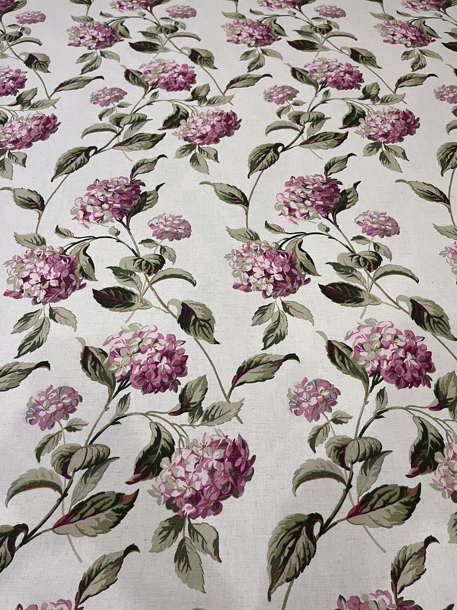 Hydrangea Fabric Grier Peach Hydrangea Fabric Sample – The Fabric