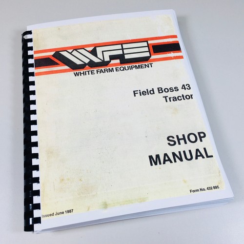 White Field Boss 43 Tractor Shop Manual Service Repair Book | eBay