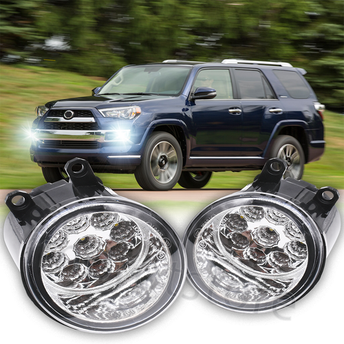 Pair Front LED Fog Light For Toyota 4Runner 2010-2014 Bumper Driving ...