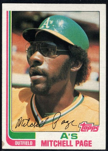 1982 Topps #633 Mitchell Page NM-MT Athletics | eBay UK