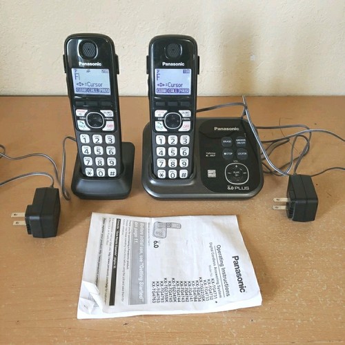 Panasonic 6.0 Plus KX-TGA470 2 Cordless Phones Answering System ...
