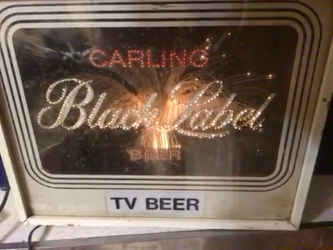 VERY RARE Vintage CARLING BLACK LABEL Beer Lighted MOTION SIGN Works ...