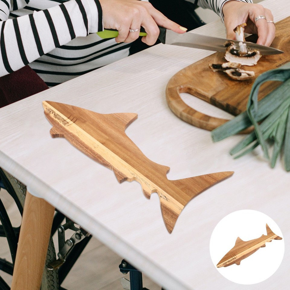 Acacia Wood Cutting Board Christmas Serving Platter Butchers Block ...