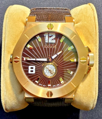 Renato Collezioni Wilde-Beast Swiss Diamond Watch 46mm Limited Pro ...
