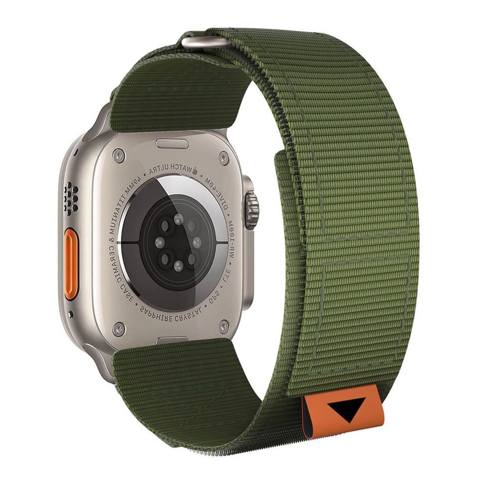 Rugged Nylon Watch Band Starp For Apple Watch Ultra 2 49mm Series 10 9 ...