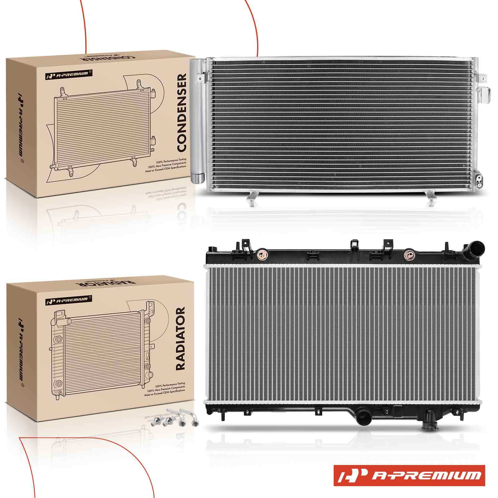 Radiator & AC Condenser Cooling Kit for Subaru Forester Impreza ...