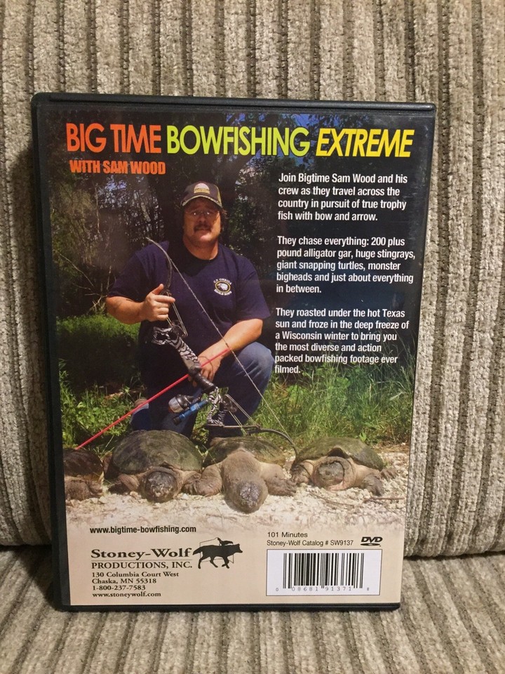 Big Time Bowfishing Extreme With Sam Wood DVD Stoney Wolf Productions ...
