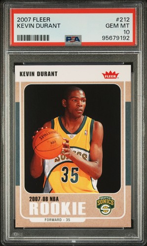 2007 FLEER #212 KEVIN DURANT ROOKIE RC PSA 10 | eBay