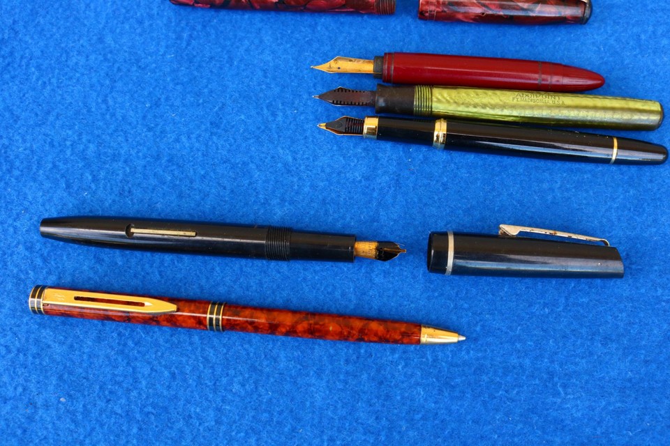 Vintage Mixed Lot Unique and Unusual Pen & Fountain Pens Estate Old ...