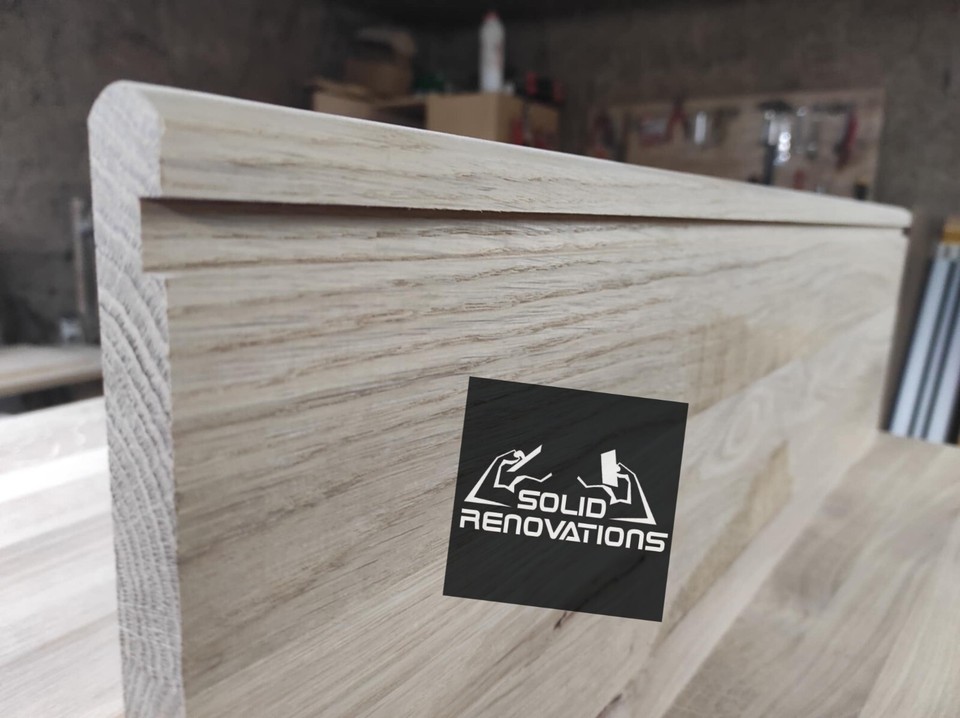 Oak Staircase 22mm solid Oak treads !!! oak cladding treads and risers ...
