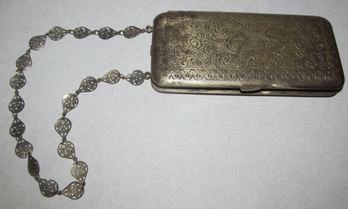 ~RARE~ Victorian Cosmetic Metal Purse Vanity Carrying Dangle Chain | eBay