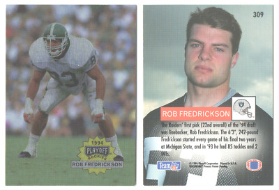 1994 Playoff 'Rookies' #309 - ROB FREDRICKSON | eBay