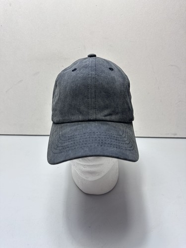 Gigi Pip Hat Cap Gray Leather Strap Back Dad Cotton Womens Lined Head ...