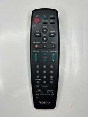 Proscan 210858 VCR TV Remote, OEM for PSVR61, PSVR81 PSVR60, PSVR61HF ...