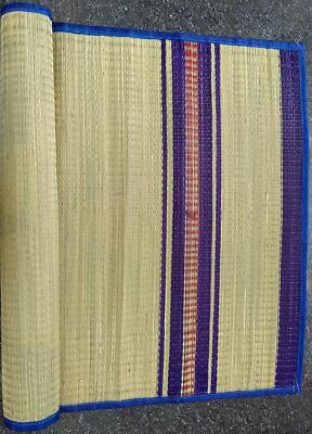 Traditional Floor Mat Made Of Korai Grass(5.5x3.5 Ft,Blue)-Long lasting ...