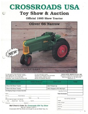 Ad Sheet / Order Form John Deere 730 Standard Tractor Die Cast 1:16 | eBay