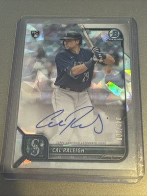 2022 BOWMAN CHROME RC CAL RALEIGH ATOMIC REFRACTOR AUTO AUTOGRAPH 42/ ...