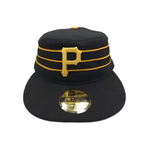New Era Pittsburgh Pirates Pillbox Fitted Hat Baseball Cap Black Gold 7 ...