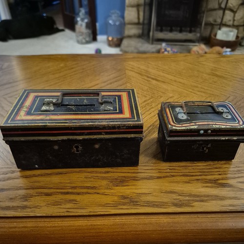 Vintage Cash Tins/Money Boxes by Chad Valley, No Keys 1950's | eBay UK