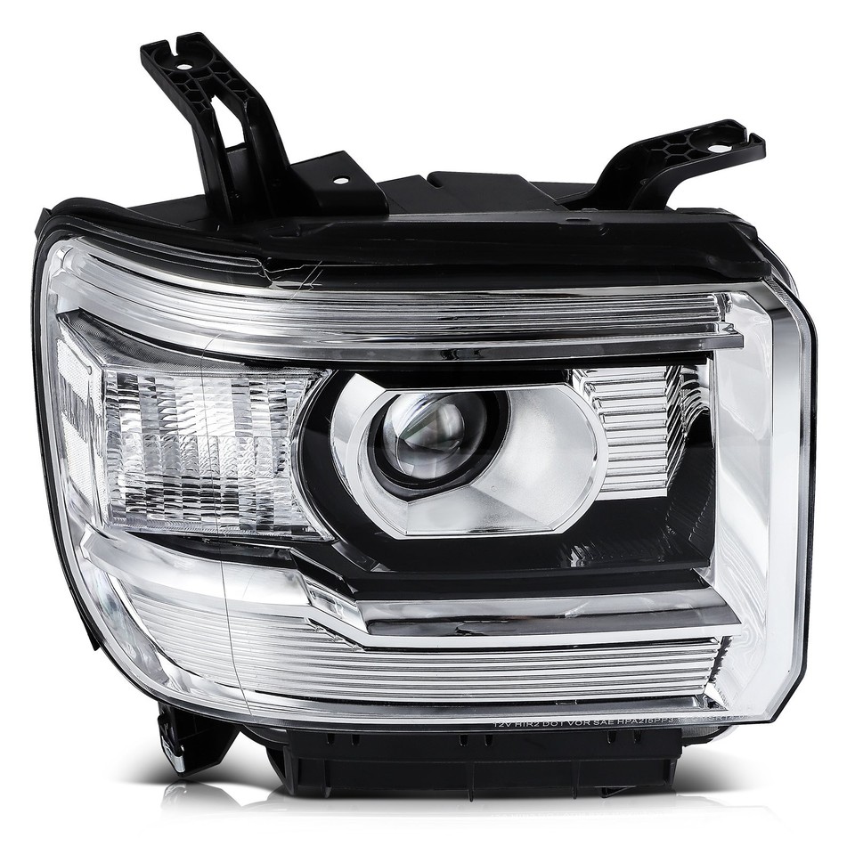 Pair Headlights Assembly Fits 2014-2015 GMC Sierra 1500 Base Left ...
