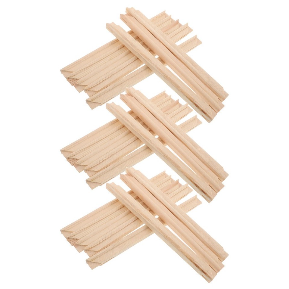 6pcs Wood Crafting Picture Frames for Canvas Art - DIY Unfinished Oil ...