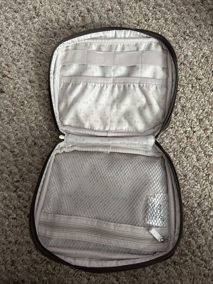 Thirty-One 31 Organizing Zip Case Chestnut Distressed Pebble - New | eBay