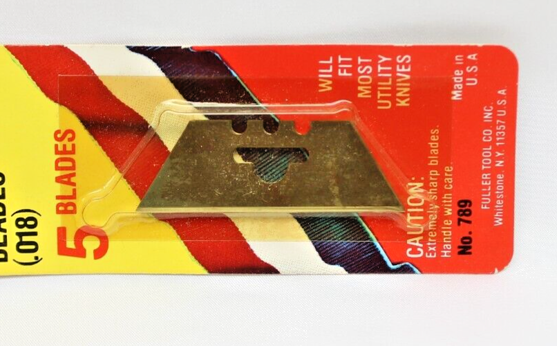 (3) Vtg Fuller 5pk Utility Knife Blades (.018) No.789 Fits Most Utly ...