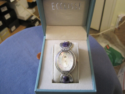 BX 026 ladys sterling silver charoite ECCLISSI watch bracelet | eBay