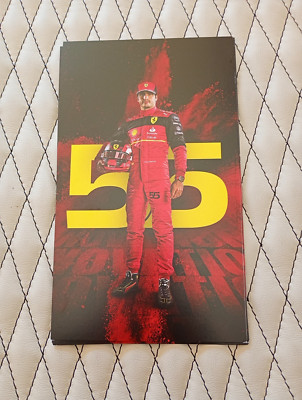 2022 Carlos Sainz , official Ferrari Driver Card , Ferrari F1-75 | eBay
