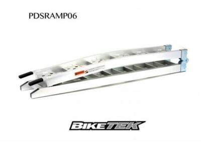 BikeTek Lightweight Aluminium Bi-fold Motorcycle Loading Ramp PDSRAMP06 ...