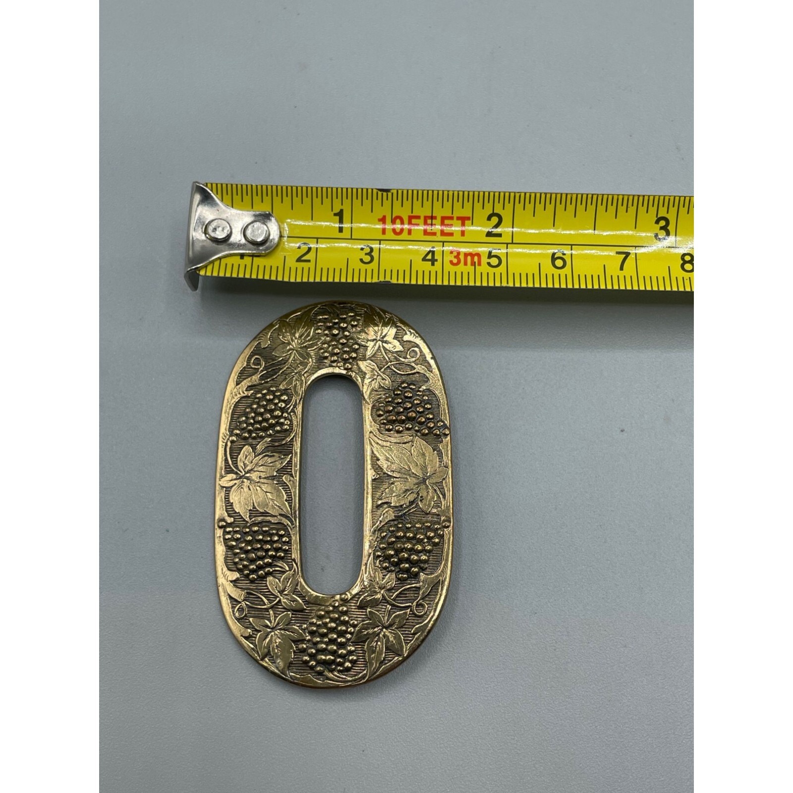 Vintage Older Pin Brooch Embossed Grape and Leaves Design Gold Tone ...