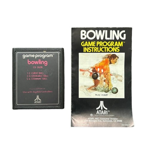 Bowling (Atari 2600, 1978) Video Game & Manual Vintage VTG-Tested | eBay