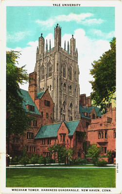 YALE - University Postcard: Wrexham Tower, Harkness Quadrangle | eBay