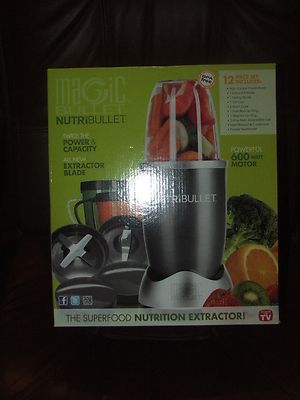 NutriBullet 12-Piece Nutrition Extractor,Blender,Juicer, NBR-12 GRAY ...