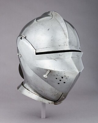 Medieval Italian Close Armet Helmet Knight Visor Helmet 14 Gauge ...