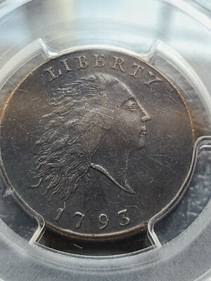 1793 CHAIN LARGE CENT PCGS AU DETAILS, S-2, B-4, R-3 SPECTACULAR CHAIN ...