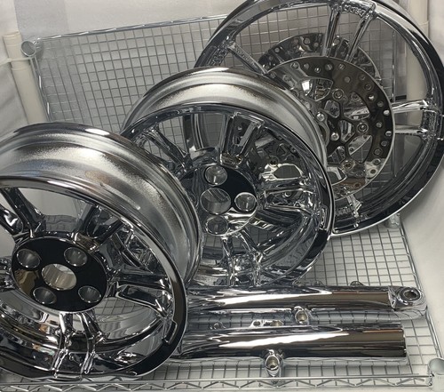 Harley ENFORCER Rims 2014 -2023 FREEWHEELER Chrome tri glide Wheels ...