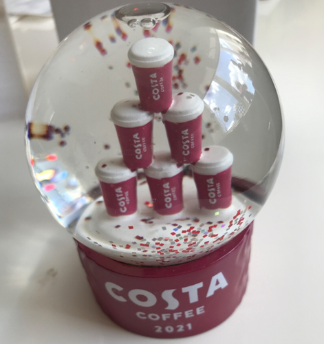 Small Costa Coffee 2021 Snow Globe in box | eBay