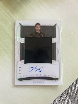 2023 National Treasures NASCAR Racing KAZ GRALA Race Used Jumbo Patch ...