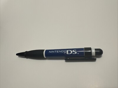 OEM Official Nintendo DS Large Blue Retractable Pen Stylus W/Rubber ...