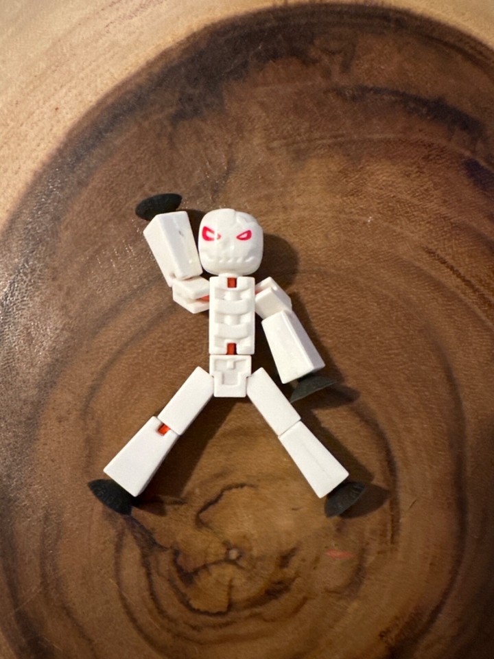 Stikbot Lot Of 2 Stop Motion Animation Stick Bot Figures Toys Black And ...