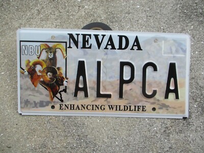 Nevada Wildlife RAMS license plate # ALPCA | eBay