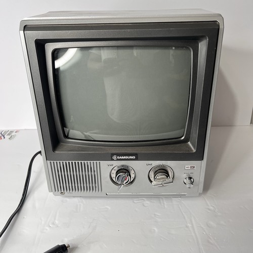 Vintage Samsung Portable CRT TV 1985 Model C8102MA Retro Gaming Working ...